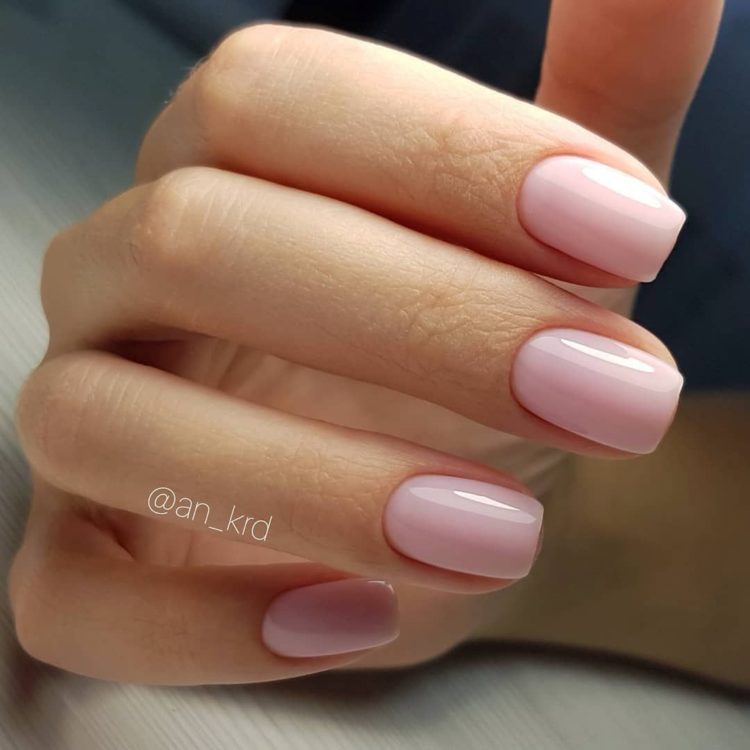 10 Pink simple nail art - clarek